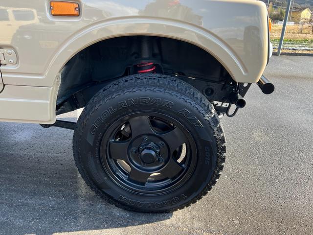 スズキ ジムニー ワイルドウインド JA22－2型最終ベージュ全塗装3インチUP検対応カスタム エンジン圧縮圧力測定済エアーロッキングオートフリーハブ プライバシーガラスの中古車｜グーネット中古車