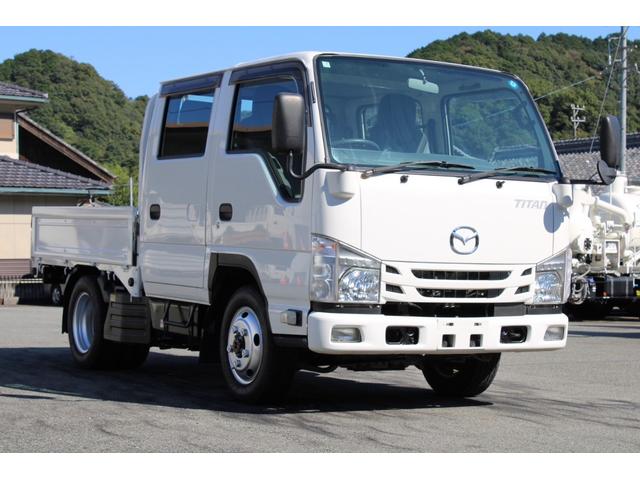 マツダ タイタントラック 1．5t積載 Wキャブ4WD ☆1．5t積載☆パートタイム4WD☆全低床☆Wピック6人乗り☆荷台鉄板☆車両総重量4460kg☆荷台内寸2091x1620x368の中古 ...