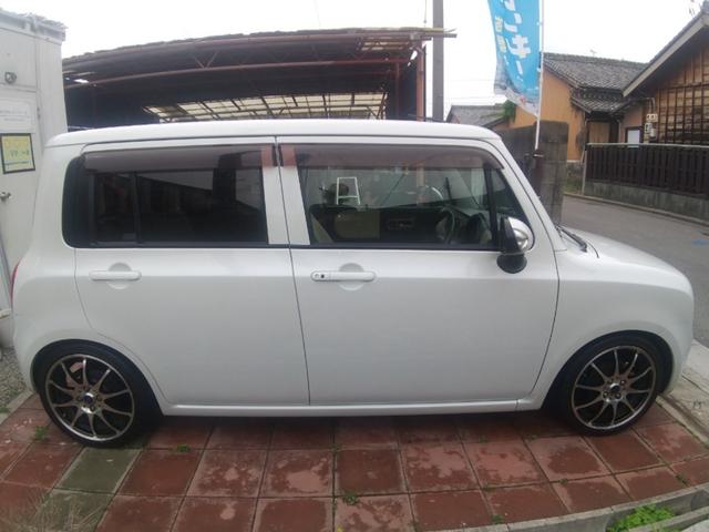 アルトラパン（スズキ）X HE22S改 公認ローダウン J－LINE製リアアクスル RSR製F車高調 ピロアッパーマウント 調整式ラテラルロッド 16インチアルミホイール 地デジTV ナビの ...