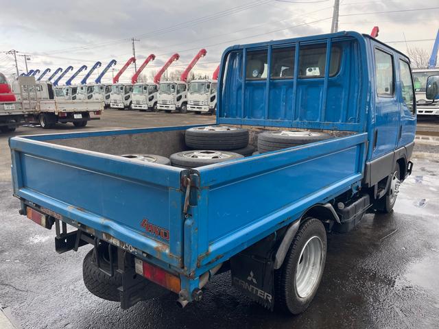 三菱ふそう キャンター 1．25t積Wキャブロング5速MT 4WDの中古車｜グーネット中古車