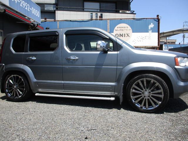 ホンダ クロスロード HIDエディション 無限19インチアルミ 木目調パネル 黒革シートカバーパイオニアフルセグナビの中古車｜グーネット中古車