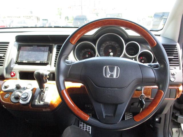 ホンダ クロスロード HIDエディション 無限19インチアルミ 木目調パネル 黒革シートカバーパイオニアフルセグナビの中古車｜グーネット中古車
