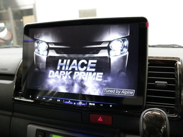 トヨタ ハイエースバン スーパーGL ダークプライムII TRDフロントバンパーLED付オリジナル16インチアルミオープンカントリー16インチタイヤオリジナルLEDテールライトオリジナルベット ...