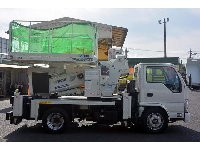 いすゞ エルフトラック 高所作業車 スーパーデッキ 最大地上高9．9m アイチ製 TZ10Aの中古車｜グーネット中古車