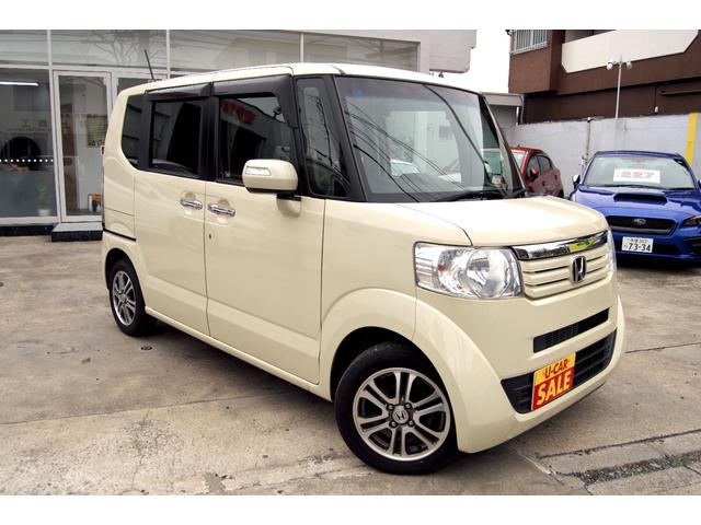 N－BOX（ホンダ）G SSパッケージ 両側電動スライドドア 純正SDナビ バックカメラ プッシュスタート スマートキー ETC 禁煙車 純正アルミ ドアバイザー 電動格納ミラー ドライブ ...