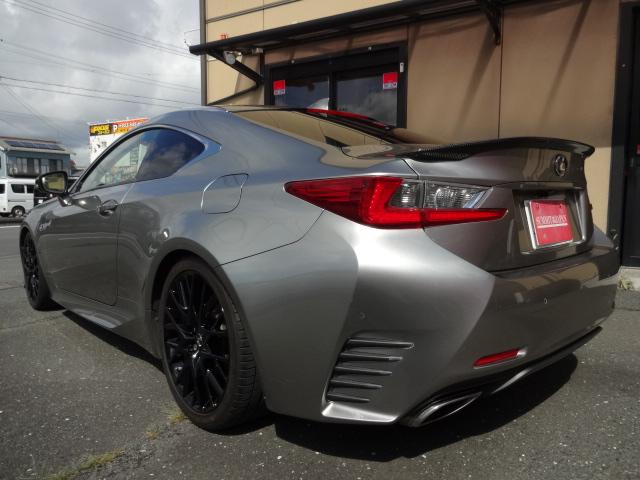 レクサス RC RC300h Fスポーツ 純正オプションTRDエアロ☆純正オプションカーボントランクスポイラー☆純正19インチAWグロスブラック仕様☆ブラックドアミラー☆ローダウン☆3眼LED ...