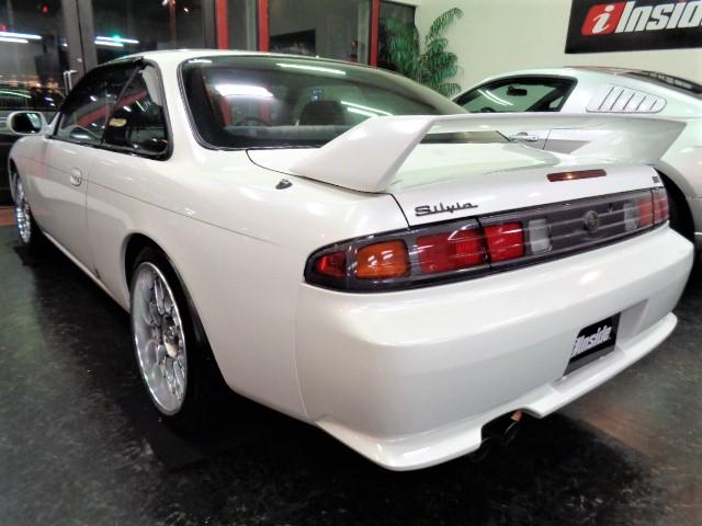 日産 シルビア Q’s SE ダイヤセレクション S14最終後期モデルダイヤセレクションSR20DEエンジン純正5MTミッション専用2本出しマフラー車高調WORK18アルミ純正エアロ大型リア ...