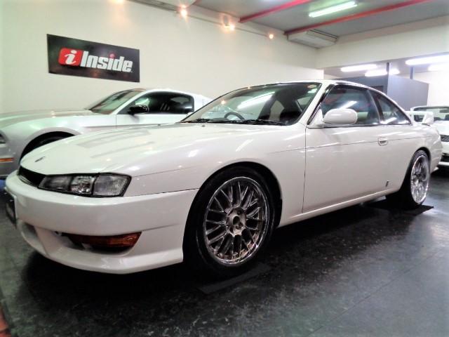 日産 シルビア Q’s SE ダイヤセレクション S14最終後期モデルダイヤセレクションSR20DEエンジン純正5MTミッション専用2本出しマフラー車高調WORK18アルミ純正エアロ大型リア ...