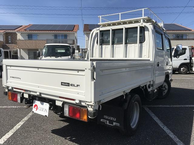 エルフトラック（いすゞ）・2t積・Wキャブ・5MT・10尺・5t未満 ・坂道発進補助装置・左電格ミラー・アイドリングストップ・ETC・フォグライト・ルーフラック・荷台内寸 L2085 ...