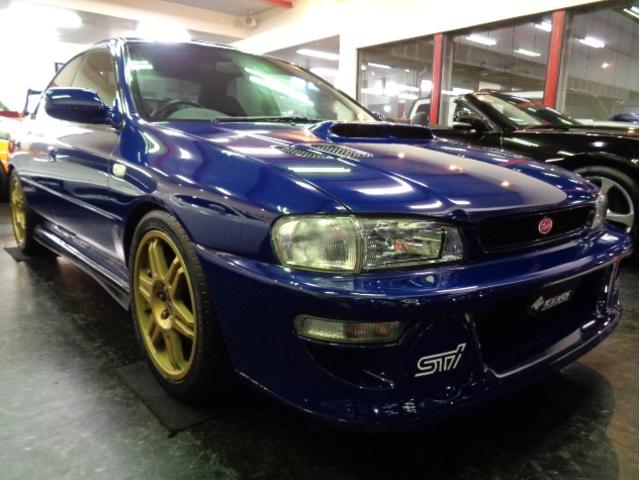 スバル インプレッサ WRX STiバージョンIII Vリミテッド 555台限定車スポーツブルーカラー22B仕様エアロ大型リアスポイラーEJ20BOXERターボエンジン5MTミッション4WD ...