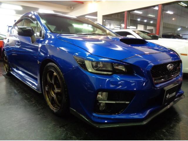 スバル WRX STI STI タイプS STIフルエアロEJ20BOXERターボエンジン6MT4WD4本出しSTIマフラーSIDRIVEサスDCデフコンSTIキャリパRAYS18アルミSTI ...
