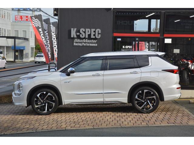 三菱 アウトランダーPHEV P 純正オプション83．9万付き OPフルエアロ（スポーティPKG＆エレガントPKG ）MOPサンルール＆ルーフレールの中古車｜グーネット中古車