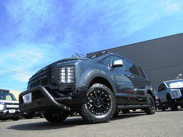 三菱 デリカD：5 P 4WD Amzアウトドアカスタム 1．2UPリフトアップ ルーフラック Rラダー トレイルヒッチ ビックX11インチナビ HDMI＆USBキット 2．0ETC 新品AW ...