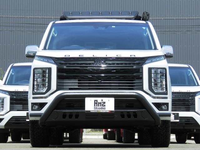 三菱 デリカD：5 P 4WD Amzアウトドアカスタム ルーフラック＆リアラダー＆サイドタープの中古車｜グーネット中古車