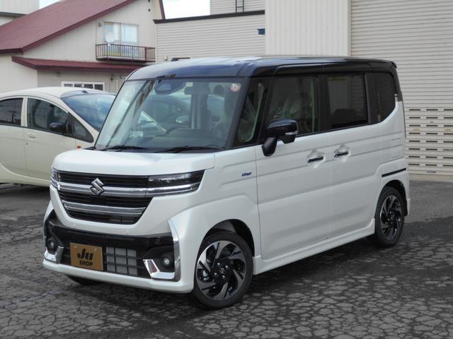スズキ スペーシアカスタム ハイブリッドXSターボ 4WD ツートーンルーフ 届出済未使用車の中古車｜グーネット中古車