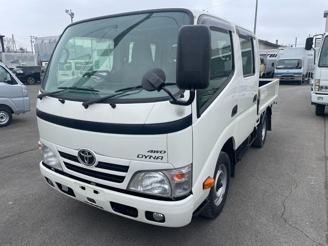 トヨタ ダイナトラック 1．15t Wキャブ 定員6人 4WD平ボデーの中古車｜グーネット中古車