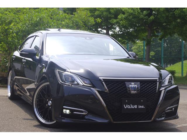 トヨタ クラウンハイブリッド アスリートS Four J－フロンティアリミテッド ☆最終Jフロンティアリミテッド☆ムーンルーフ☆ハーフレザー ...