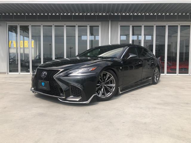 レクサス LS LS500h Fスポーツ 赤レザー モデリスタエアロの中古車｜グーネット中古車