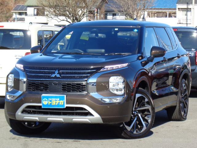 三菱 アウトランダーPHEV P 純正9インチスマートフォン連携ナビDTV 全方位モニター BOSEプレミアムサウンドシステムの中古車｜グーネット中古車