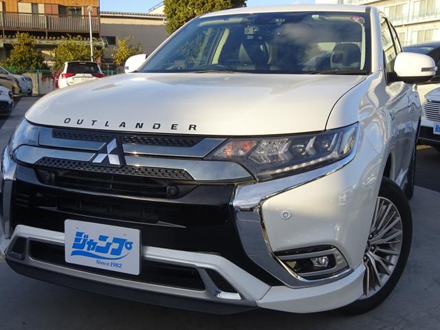 三菱 アウトランダーPHEV G 社外ナビ フルセグTV ハーフレザーシートの中古車｜グーネット中古車