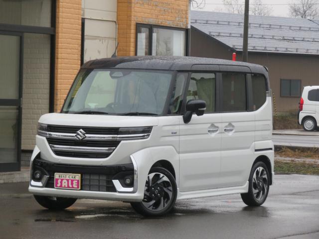 スズキ スペーシアカスタム ハイブリッドXSターボ 4WD 9インチ純正ナビ 全方位カメラの中古車｜グーネット中古車