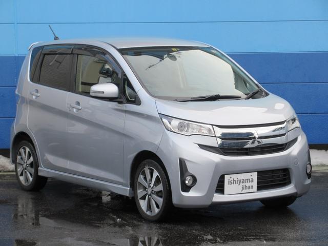 三菱 eKカスタム T 4WD ターボ 純正SDナビ 純正バックモニターの中古車｜グーネット中古車