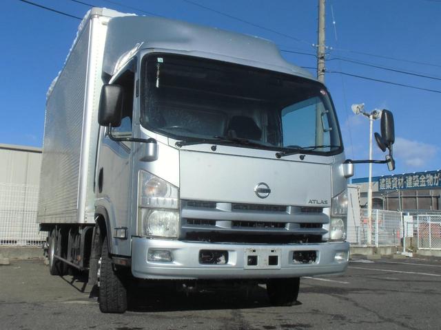 日産 アトラストラック ロングフルスーパーローDX アルミバン 4WD 5MTの中古車｜グーネット中古車