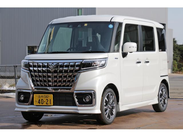 スズキ スペーシアカスタム ハイブリッドXS 4WD 届出済未使用車 純正9インチナビの中古車｜グーネット中古車