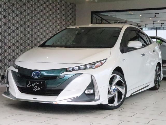 トヨタ プリウスPHV Sセーフティプラス モデリスタエアロ モデリスタ18インチアルミ 純正9インチSDナビ フルセグTVの中古車｜グーネット中古車