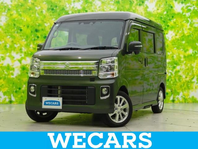 スズキ エブリイワゴン 4WD PZターボスペシャル 保証書／純正 SDナビ／デジタルインナーミラー／デュアルカメラブレーキサポート（スズキ）／両側電動スライドドア／シートヒーター ...