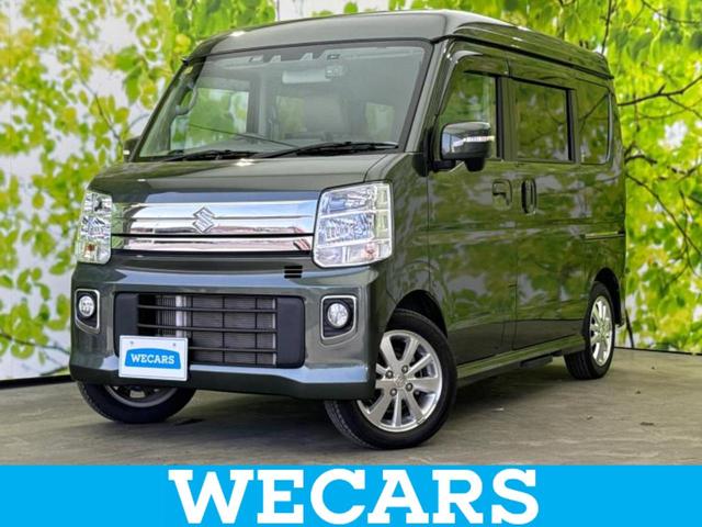 スズキ エブリイワゴン 4WD PZターボスペシャル 社外 10インチ SDナビ／衝突安全装置／両側電動スライドドア／シートヒーター 運転席／車線逸脱防止支援システム／パーキングアシスト ...