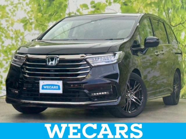 ホンダ オデッセイハイブリッド eHEVアブソルート・EX 新品タイヤ／保証書／純正 10インチ SDナビ／フリップダウンモニター 純正 12．8インチ／ホンダセンシング／両側電動スライドドア ...