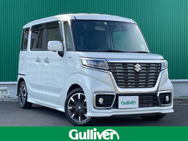 スズキ スペーシアカスタム ハイブリッドXSターボ 4WD 純正SDナビフルセグ スズキセーフティーサポート レーダーブレーキサポートの中古車｜グーネット中古車