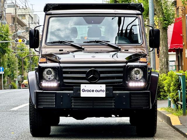 Gクラス G350d・プロフェッショナル・有償希少カラー・本国最終型・ 左H・メタルルーフラック・オフロードPKG・トーイングPKG・スチールバンパー・リアラダー・ヒッチメンバー・日本版ナビ ...