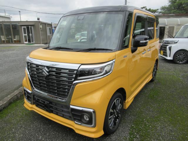 スズキ スペーシアカスタム ハイブリッドXS 4WD 純正ナビTVの中古車｜グーネット中古車