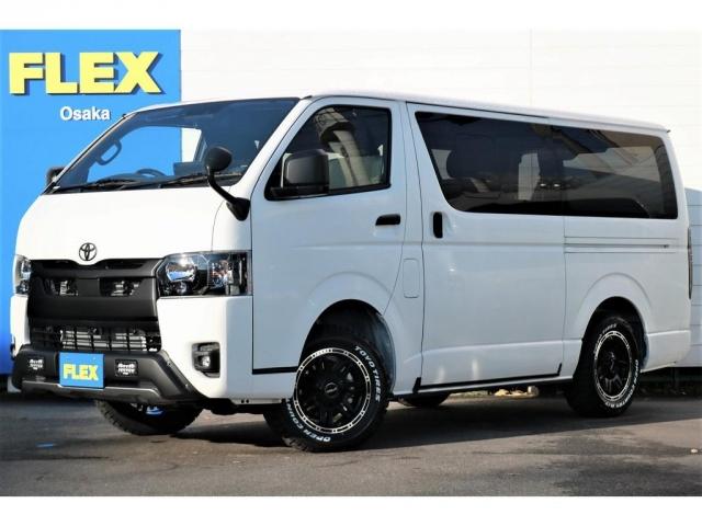 トヨタ ハイエースバン スーパーGL ダークプライムII 各所マットブラック TRDフロントスポイラー FLEXの中古車｜グーネット中古車