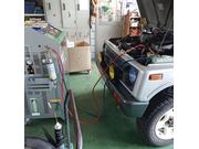 スズキ JA11V ジムニー エアコンメンテナンス 冷媒ガスドライクリーニング HFC134a 規定量充填 PAG WAKO'S パワーエアコンPlus 岐阜県 美濃加茂市 可児市 多治見市 ...